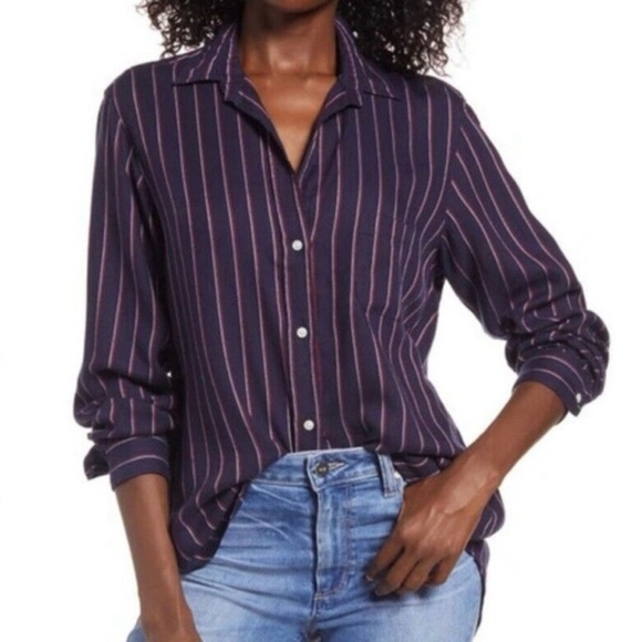 Frank & Eileen | Tops | Frank Eileen Grayson The Hero Striped Liquid ...